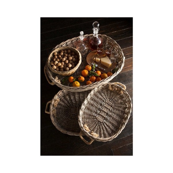 Oval Willow Trays with Jute Handles | Thistle & Ivory